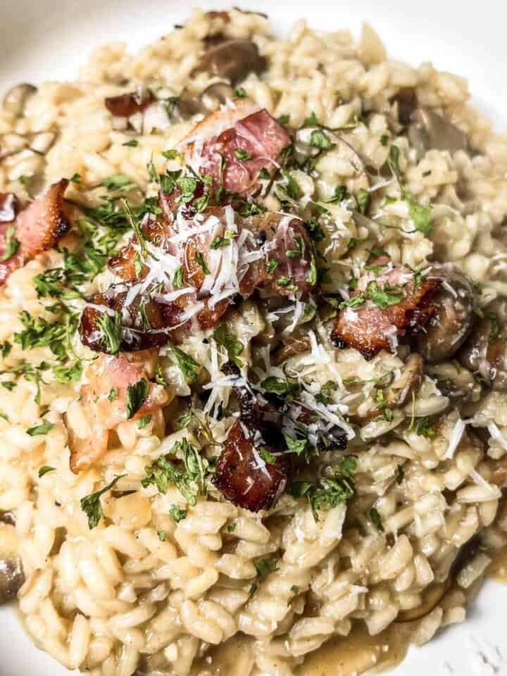 Bacon and Mushroom Risotto
