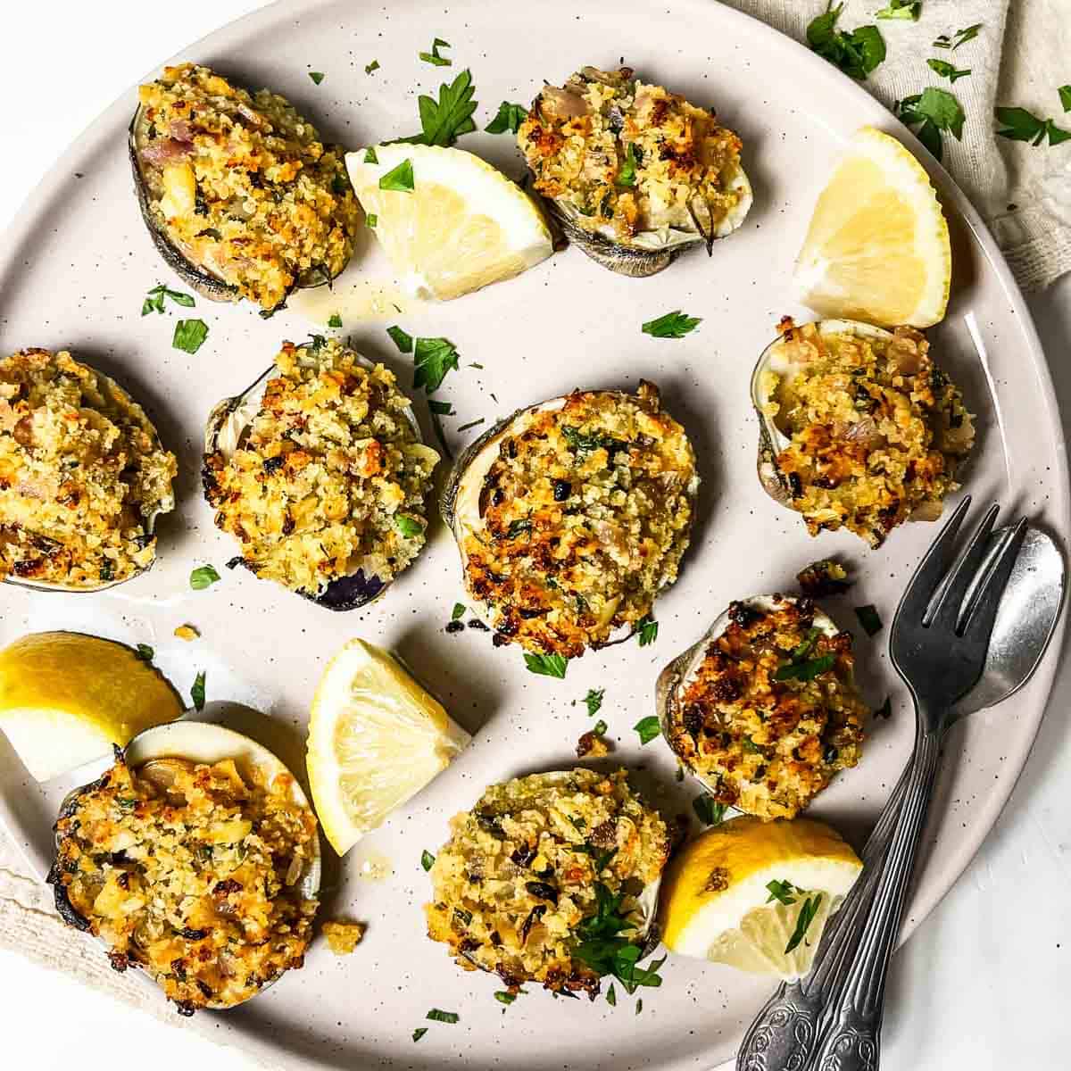 Baked Clams Oreganata