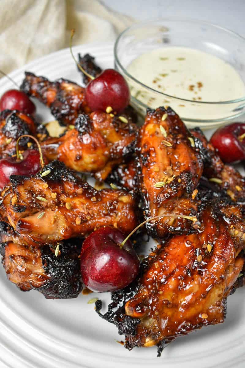Cherry BBQ Sauce Wings - Meghan It Up