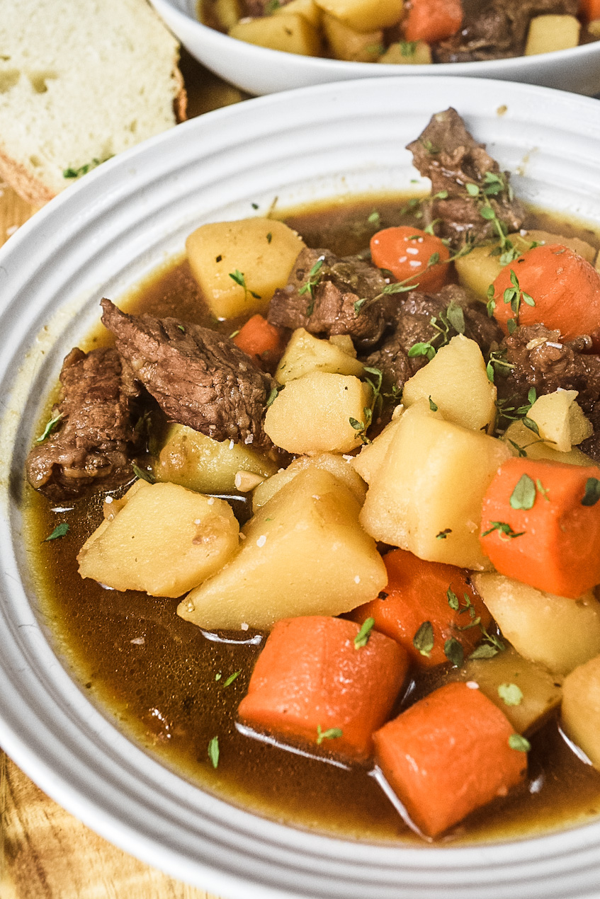 Easy Stovetop Beef Stew - Meghan It Up