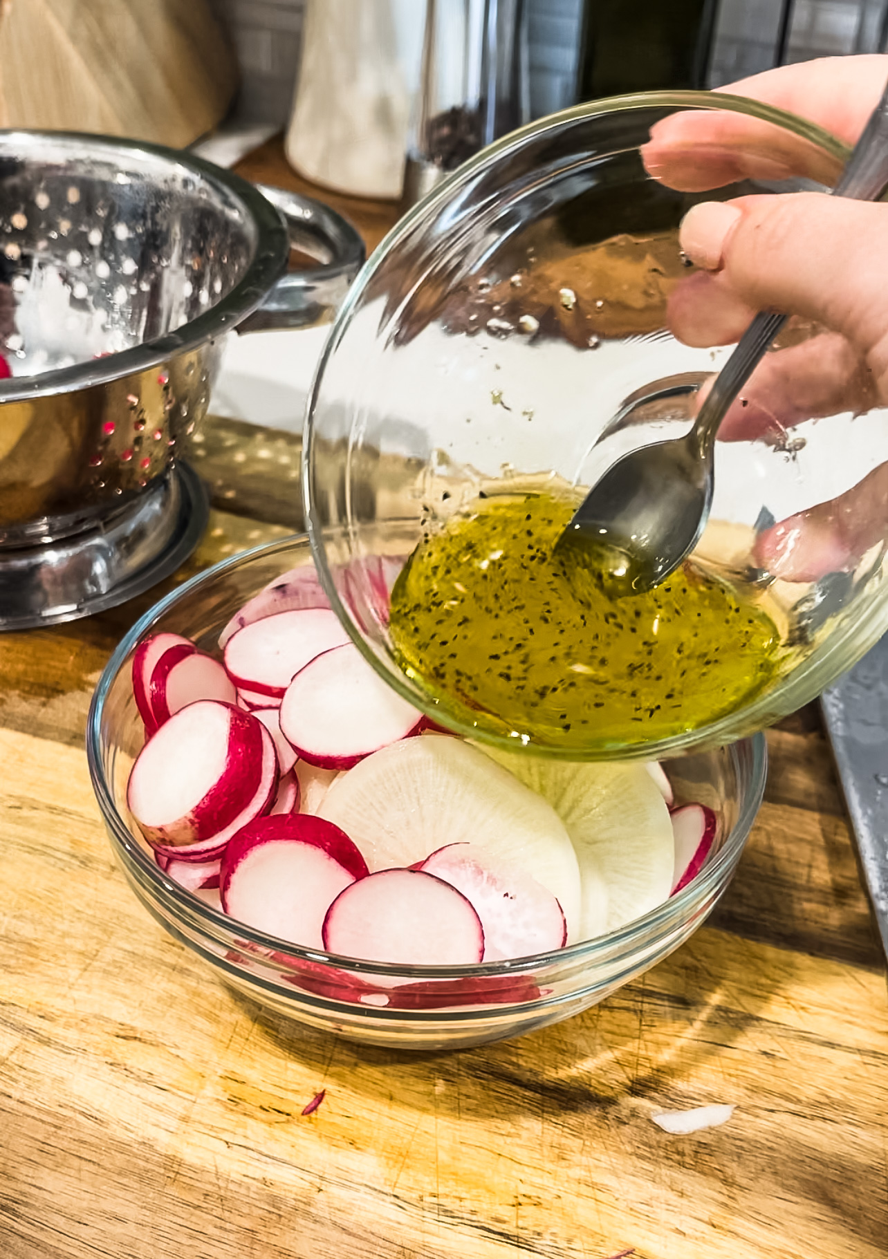 Radish Salad with Lemon Vinaigrette - Meghan It Up