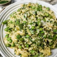 Spring Green Risotto - Meghan It Up