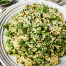 Spring Green Risotto - Meghan It Up