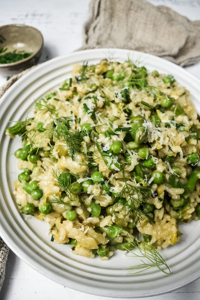Spring Green Risotto - Meghan It Up
