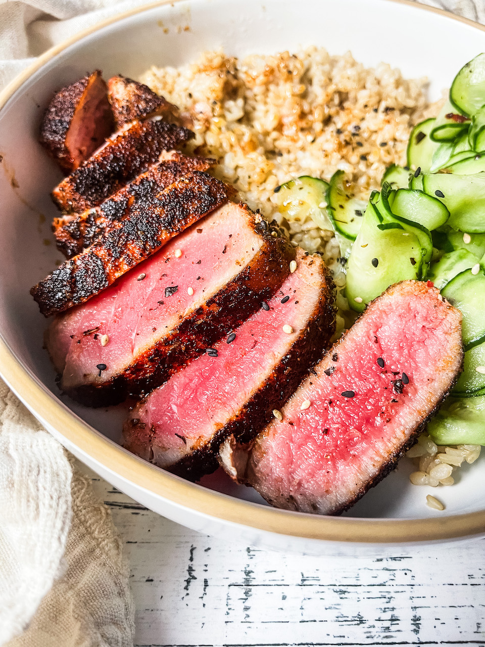 Blackened Ahi Tuna Steaks (Seared Tuna Steak Recipe) - Meghan It Up