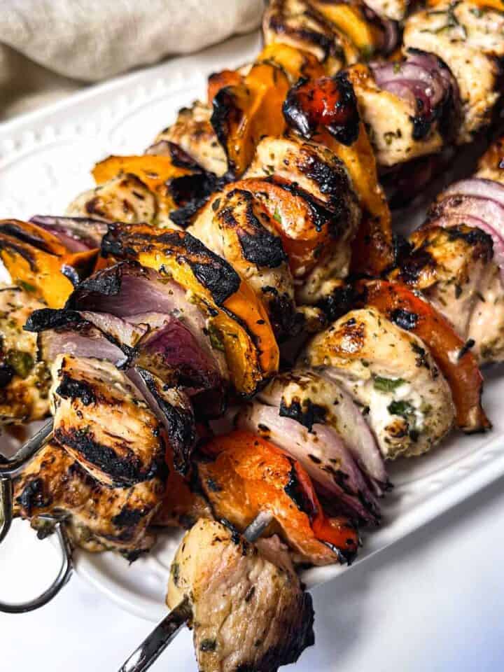Grilled Chicken Spiedini Recipe (Easy Italian Skewers) - Meghan It Up