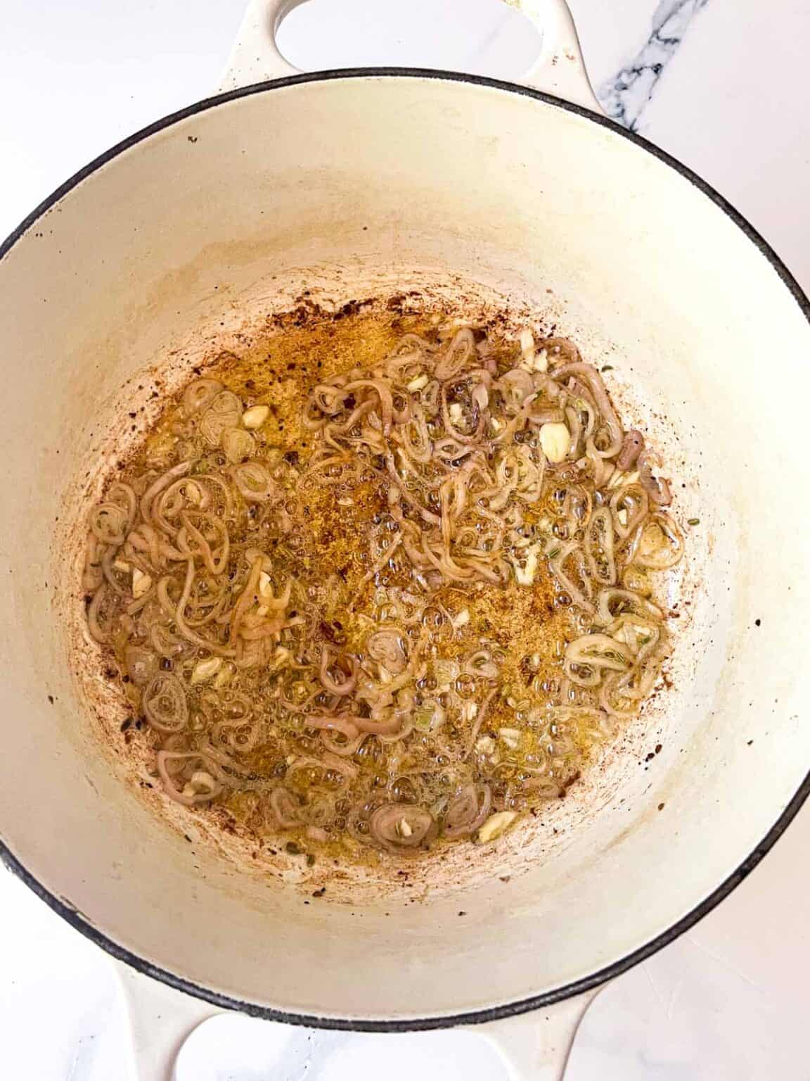 Braised Italian Cabbage with Bacon (Verza Stufata) - Meghan It Up