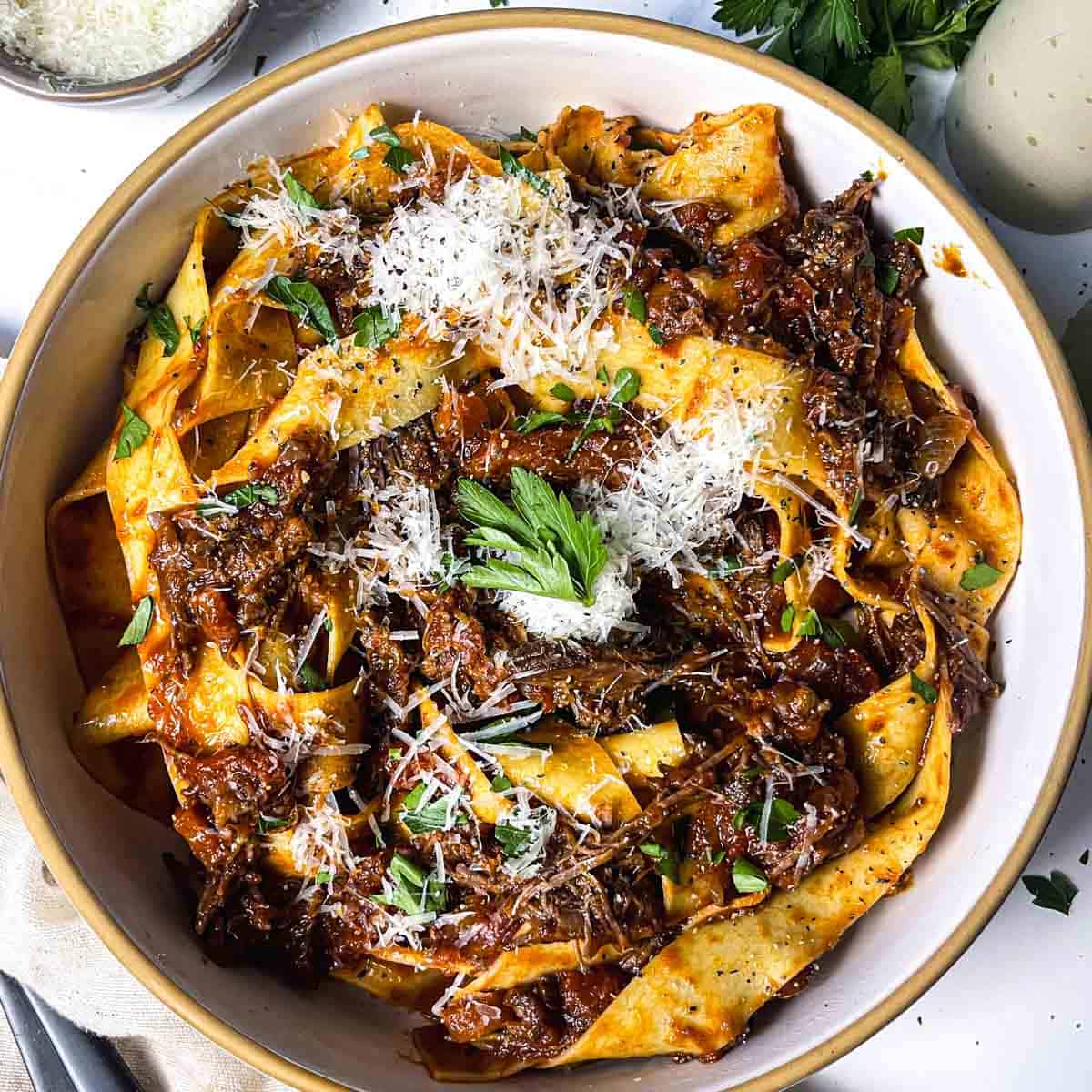 Italian Short Ribs in Ragu (Braised Beef Recipe) - Meghan It Up