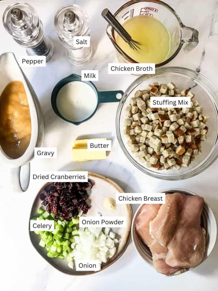 Easy Chicken Breasts Stuffed with Stuffing Recipe - Meghan It Up