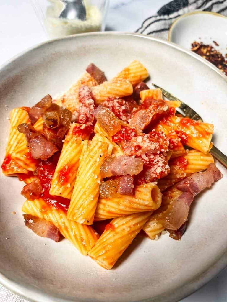 Rigatoni all’ Amatriciana - Meghan It Up