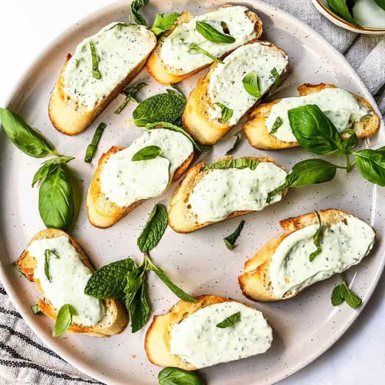 Best Whipped Ricotta Crostini (Easy Appetizer!) - Meghan It Up