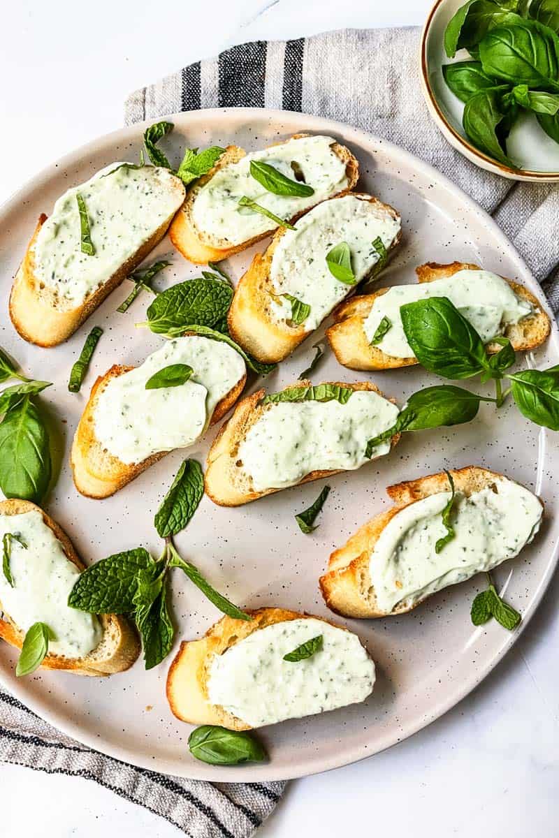 Best Whipped Ricotta Crostini (Easy Appetizer!) - Meghan It Up