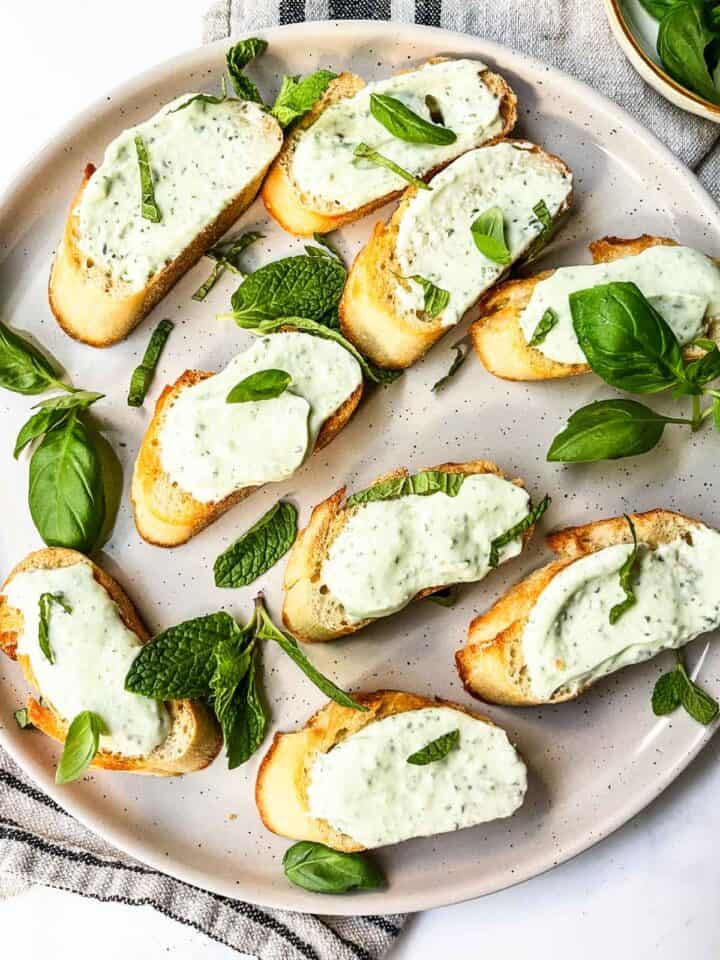 Best Whipped Ricotta Crostini (Easy Appetizer!) - Meghan It Up