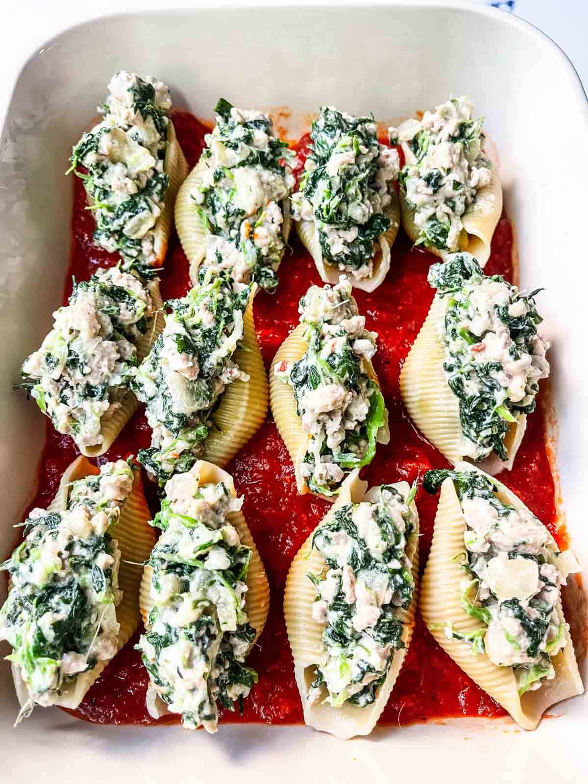 Easy Italian Meat Stuffed Shells with Ricotta Recipe - Meghan It Up